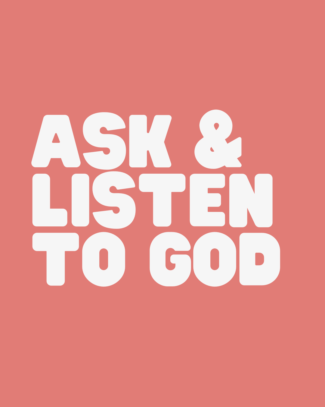 Ask & Listen to God | The Crossing